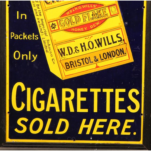 Advertising - Tobacco - an early 20th century rectangular enamel sign ...