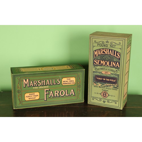 Advertising - a large shop display box, Marshalls' Semolina, printed in ...