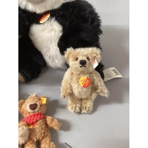 Steiff Vintage teddy bears to include a 064258 Panda 25cm seated with ...