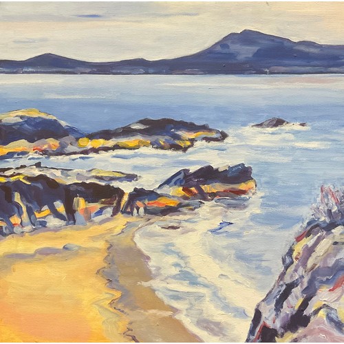 Carolyn Kay (Irish 20th century) Anglesey acrylic on canvas, 50cm x 50cm