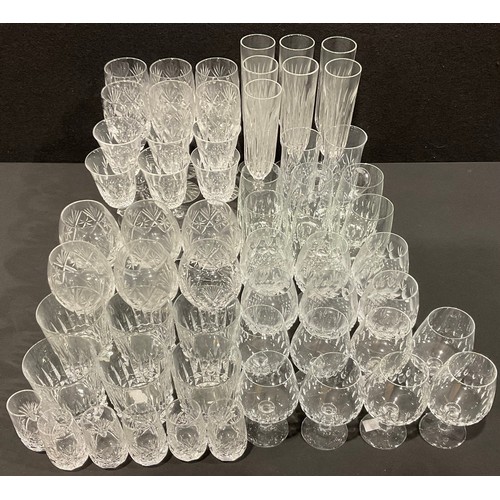 Drinking Glasses - assorted cut glass Champagne flutes, wine, liqueur ...