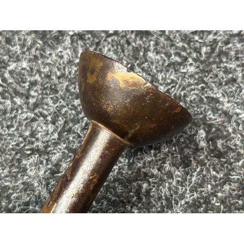 South Indian Deccan Sword with double edged straight blade of spatula ...