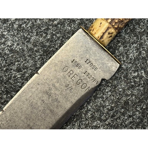 Oregon Canadian Made Bowie Knife with 237mm long blade, Horn grip ...