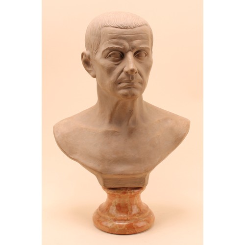 A composite bust, of a Roman emperor, possibly Caius Julius Caesar (100 ...