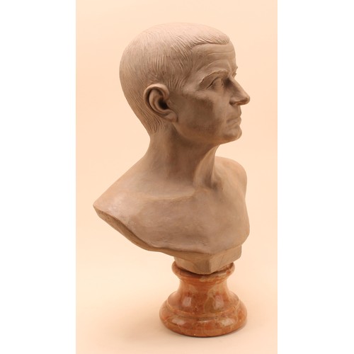A composite bust, of a Roman emperor, possibly Caius Julius Caesar (100 ...