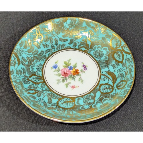 A Minton Brocade pattern circular trinket or pin dish, 11cm diameter, boxed