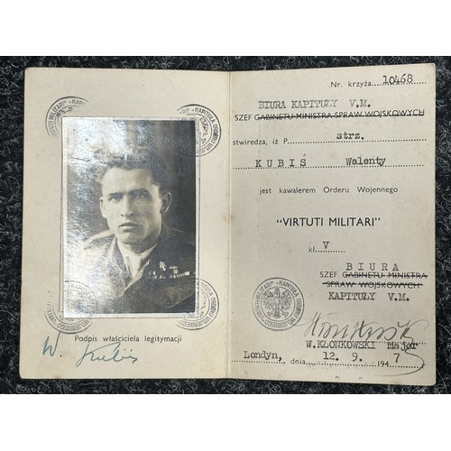 WW2 Free Polish Army Medal Group to 30042799 Private Walenty Kubis ...