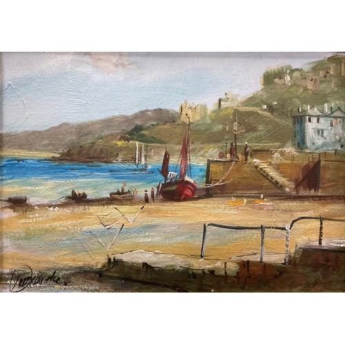Terry Burke (1927 - 2018) West Quay signed, inscribed to verso, oil on ...