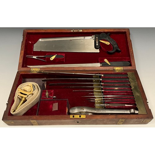 A William IV surgeon's amputation set by John Weiss & Son Ltd 'razor makers to his majesty', the bra