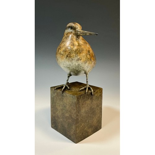 Eddie Hallam (British Modern), Snipe A bronze sculpture, with a ...