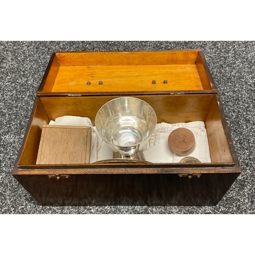 WW1 British Army Chaplain’s field communion set, to include silver ...