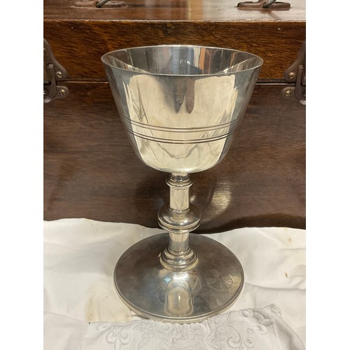 WW1 British Army Chaplain’s field communion set, to include silver ...