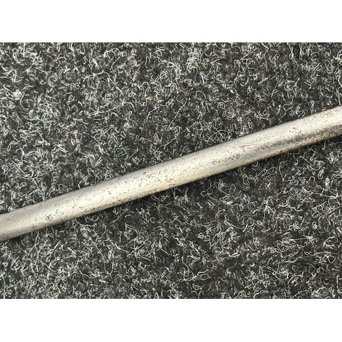 A collection of three Rapiers: One with decorated etched double edged blade with battle scene, 846mm