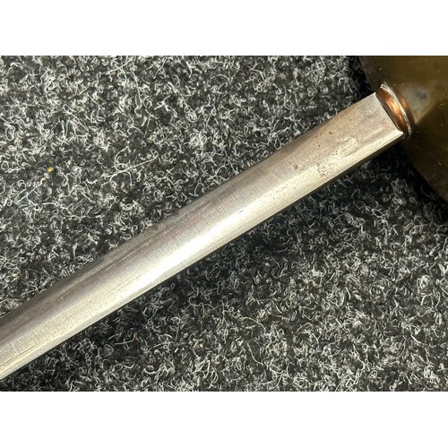 A collection of three Rapiers: One with decorated etched double edged blade with battle scene, 846mm