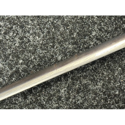 A collection of three Rapiers: One with decorated etched double edged blade with battle scene, 846mm