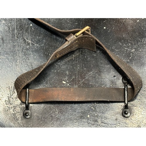 Rare British Police Gladstone Riot Shield with maker plate "THE LAW ...