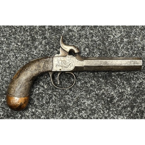 Percussion Cap Pistol with 76mm long barrel, English Proof marks, no ...