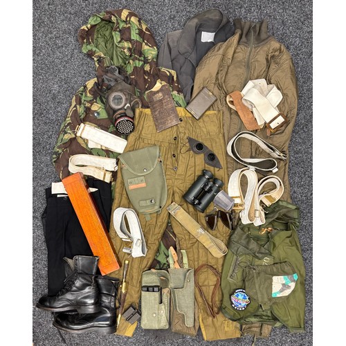 Quantity of mixed militaria and army surplus to include a pair of WW1 ...