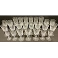 An Edinburgh Crystal cut glass ships decanter, 26cm, engraved mark ...