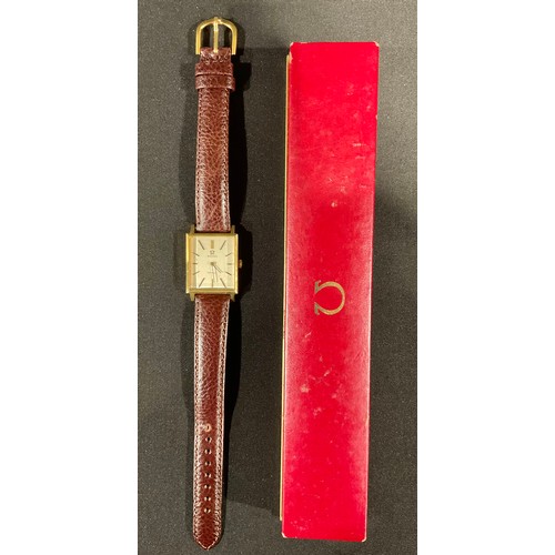 A lady's 1970s Omega De Ville gold plated stainless steel watch ...