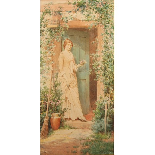 Alfred Augustus Glendening Jr. (1861-1907) The House of Flowers signed ...