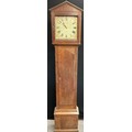 An early 19th century oak longcase clock, the enamel dial inscribed ...