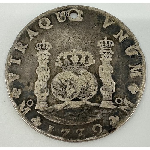 Coins & Tokens - A Philip V 8 Reales 1732 'F' Mexico mint silver coin ...