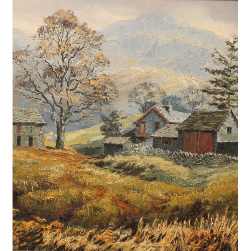 Rex N. Preston (British, bn. 1948) Farm Nr. Skelwith Bridge signed ...