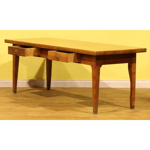 A French provincial Arts & Crafts period ash tavern or farmhouse table ...