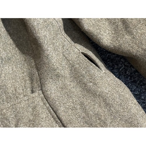 WW2 Third Reich RAD Other Ranks Greatcoat. Complete with original black ...