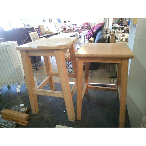 2 Laboratory Wooden Stools