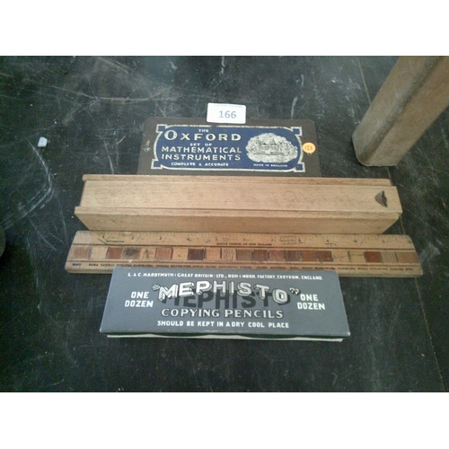 Oxford Mathematical Instrument Tin Box + Accessories