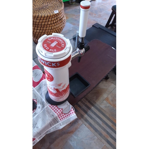 Smithwick’s Red Ale beer tap dispenser. Featuring Smithwick’s branding ...