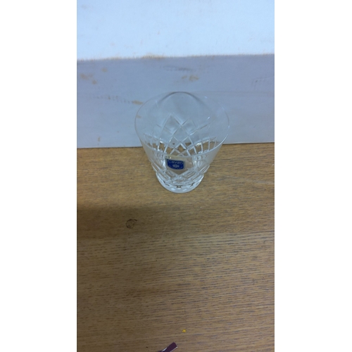 Set of six Cavan lead crystal whiskey glasses, featuring intricate cut ...