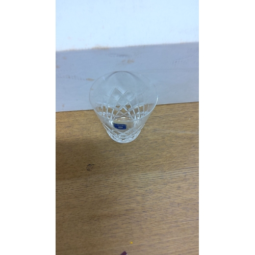 Set of six Cavan lead crystal whiskey glasses, featuring intricate cut ...