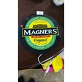 Illuminated Magners Irish Cider pub sign, featuring a vibrant circular ...