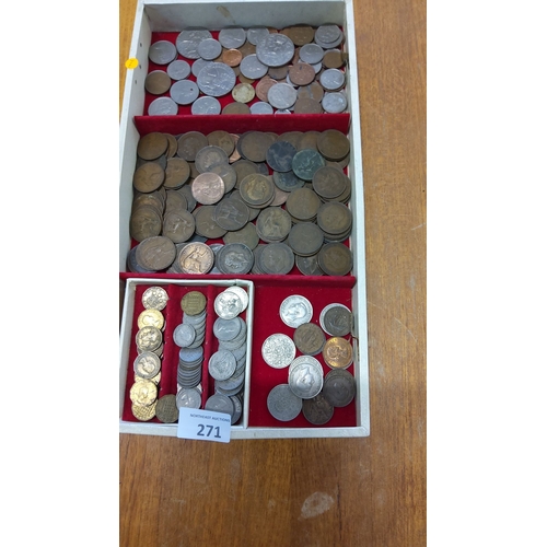 Large selection of British pre-decimal coins including pennies ...