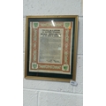 Framed reproduction print of the 1916 Proclamation of the Irish ...