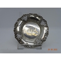 Solid Silver Pin Dish marked 925 Fine Sterling, 9cm diameter (A3)