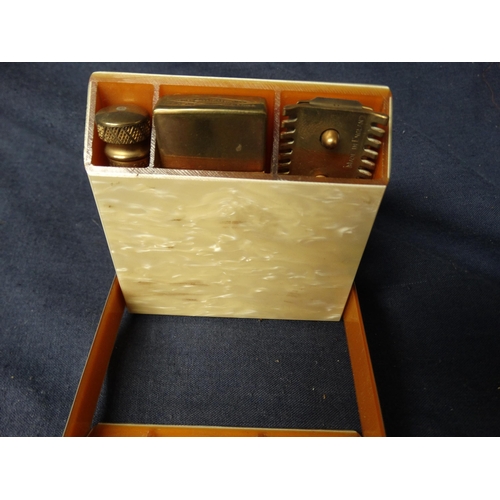 Cased Brass Gillette Safety Razor [T4J]