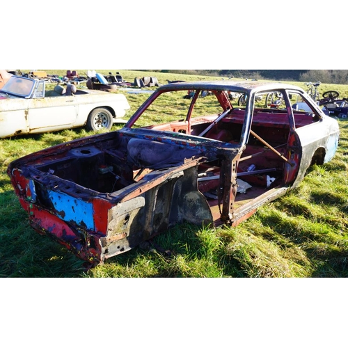 Mk2 2dr Ford Escort body shell 1976. 1600 sport version. Reg. VWP 905R ...
