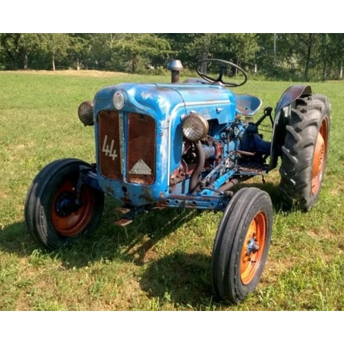 Fordson Dexta conversion tractor with Major engine. Off farm condition