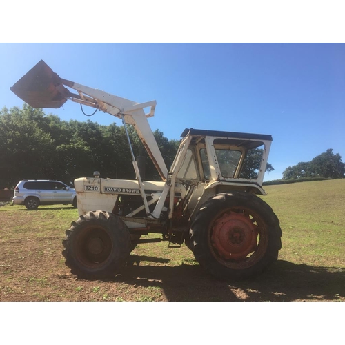 David Brown 1210 4WD tractor. c/w loader and bucket