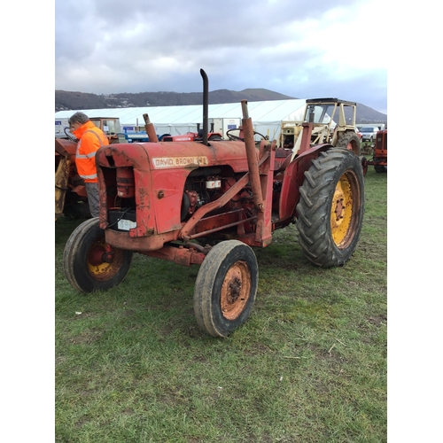 David Brown 990 tractor with David Brown loader frame. Mechanically ...