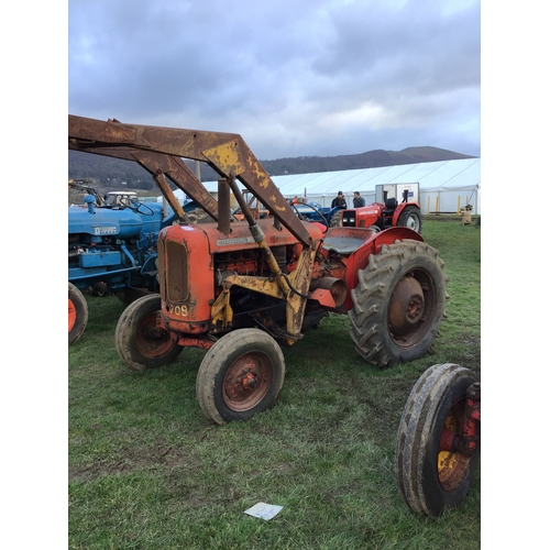 Nuffield 3/42 tractor with mill loader, original, new rear wings ...