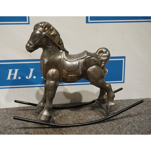 Metal rocking horse
