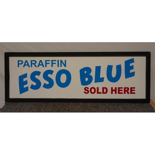 Sign- Paraffin Esso Blue 21x66"