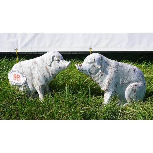 2 Pig ornaments +VAT