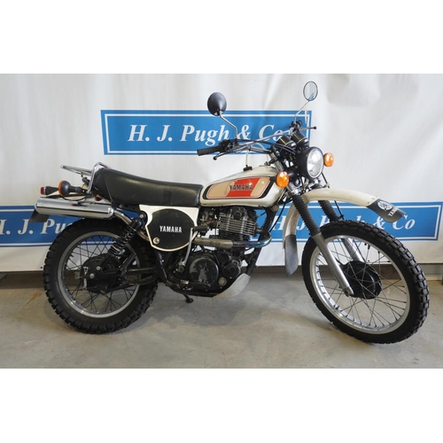 Yamaha XT500 motorcycle. 1977. Matching engine and frame numbers c/w ...