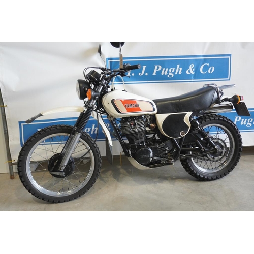 Yamaha XT500 motorcycle. 1977. Matching engine and frame numbers c/w ...